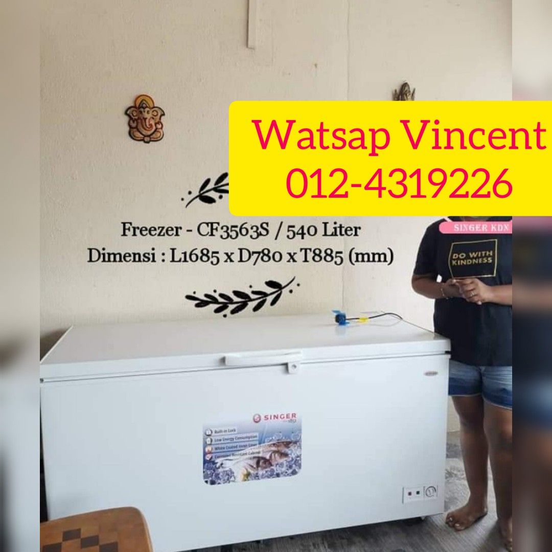 Freezer 540L Ansuran Kedai, TV & Home Appliances, Kitchen Appliances ...