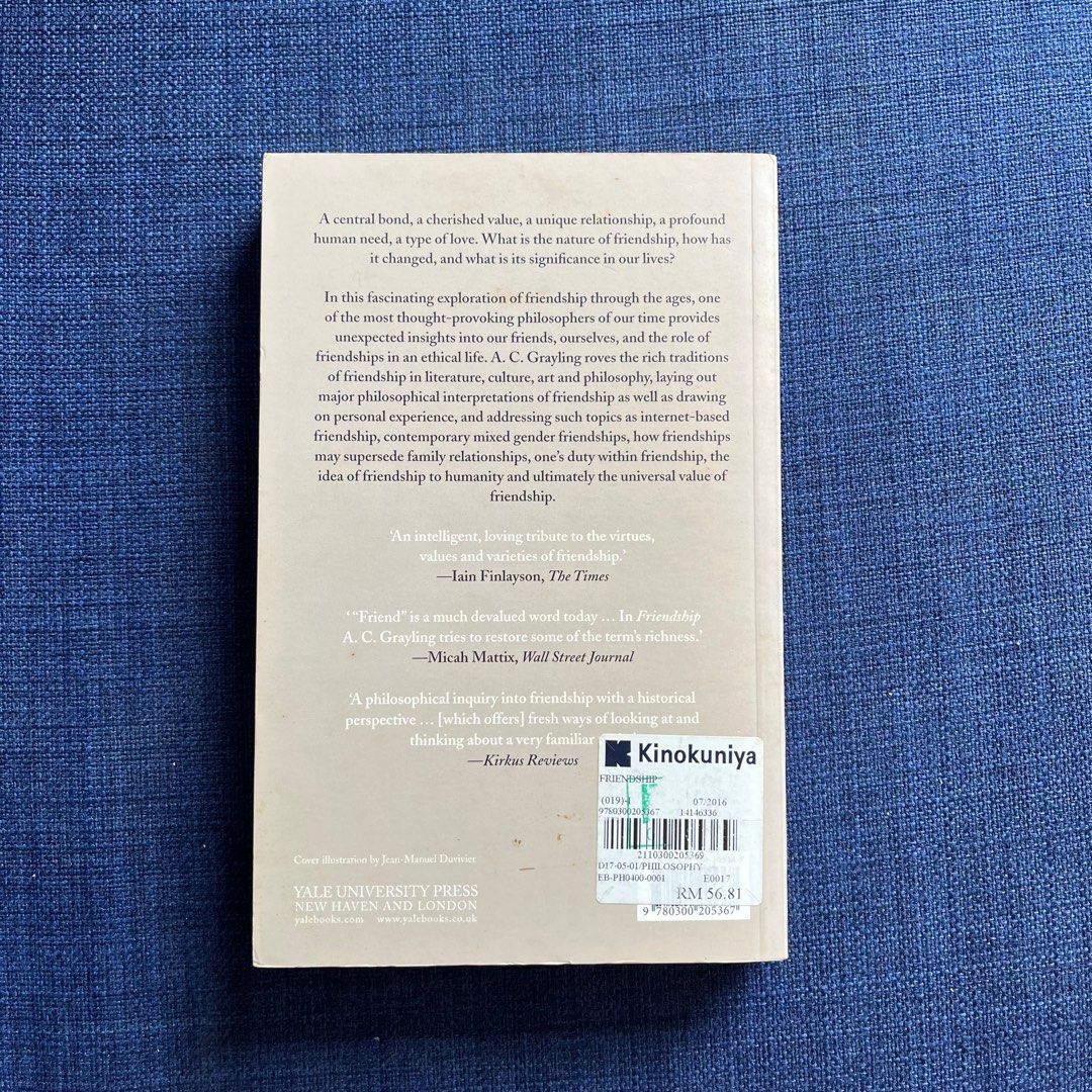 Friendship by A. C. Grayling (Kinokuniya KLCC) - Book, Hobbies & Toys ...