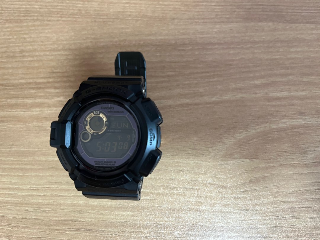 G shock Gw 9300Gb 黑紫 mudman, 名牌, 手錶 - Carousell