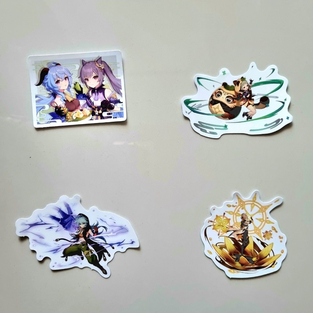 Genshin Impact Character Stickers (assorted), Hobbies & Toys, Toys ...