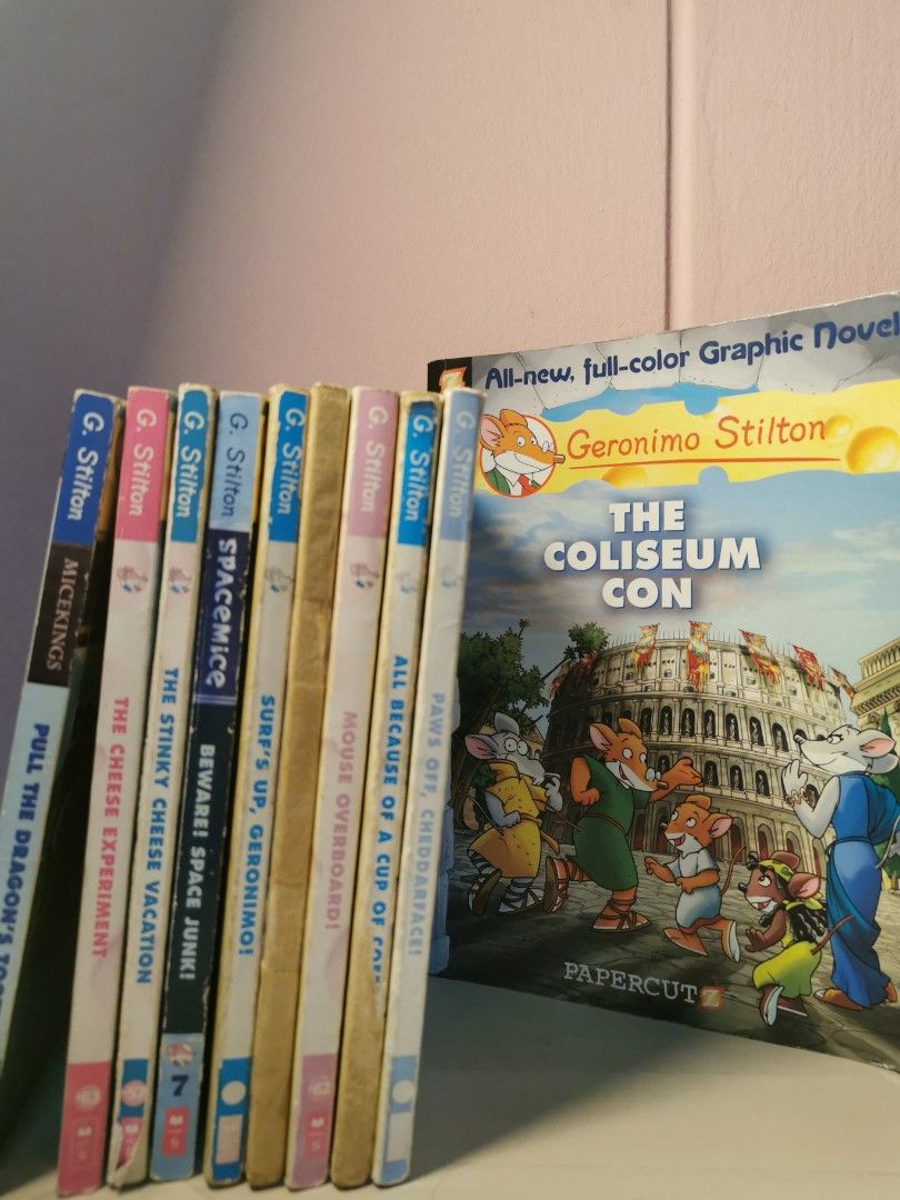 Geronimo Stilton micekings, spacemice, mouse overboard, pull the dragon ...