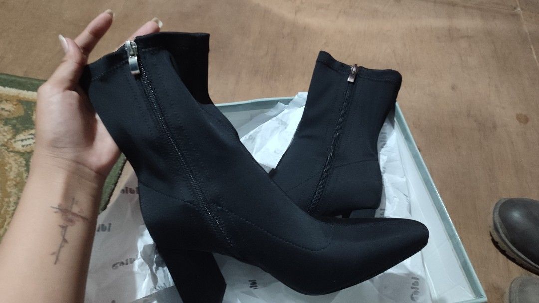 GIBI BOOTS - BLACK #38 on Carousell