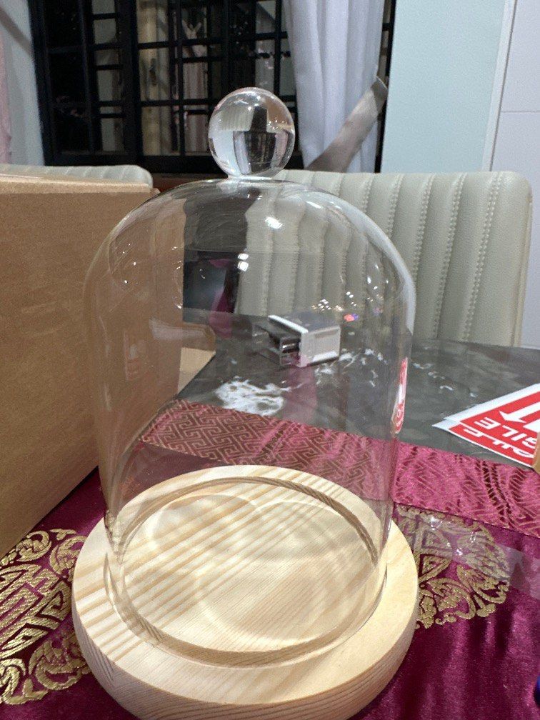 Glass candle dome, Furniture & Home Living, Home Decor, Other Home ...