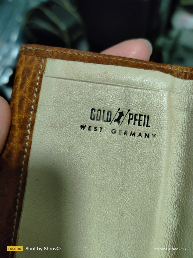 GOLD PFEIL WEST GERMANY WALLET LEATHER ORIGINAL, Women's Fashion, Bags ...