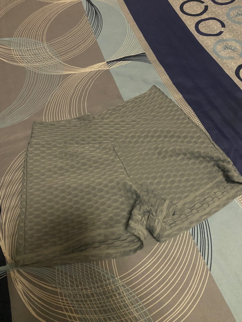 Grey gym shorts (Booty Enhancing) on Carousell