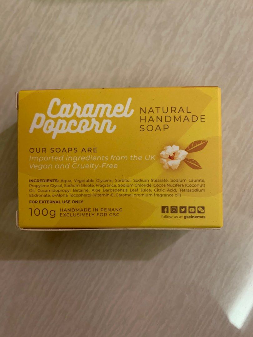 GSC caramel popcorn soap, Beauty & Personal Care, Bath & Body, Bath on ...