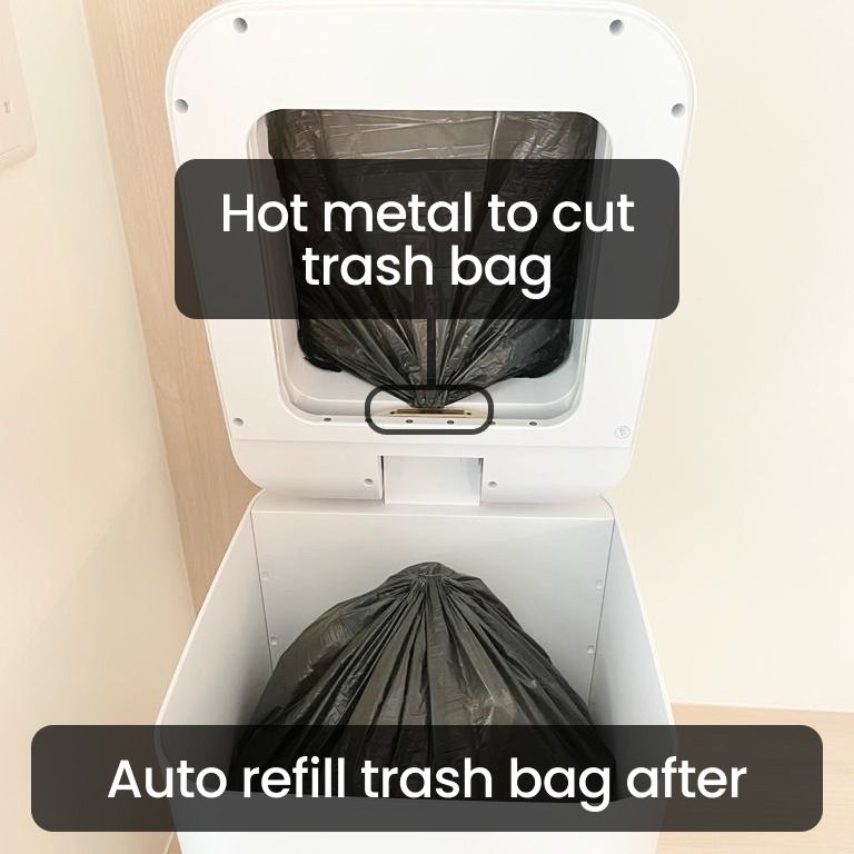 High-end Automatic Dustbin (Bags your trash and replace new trash bag ...