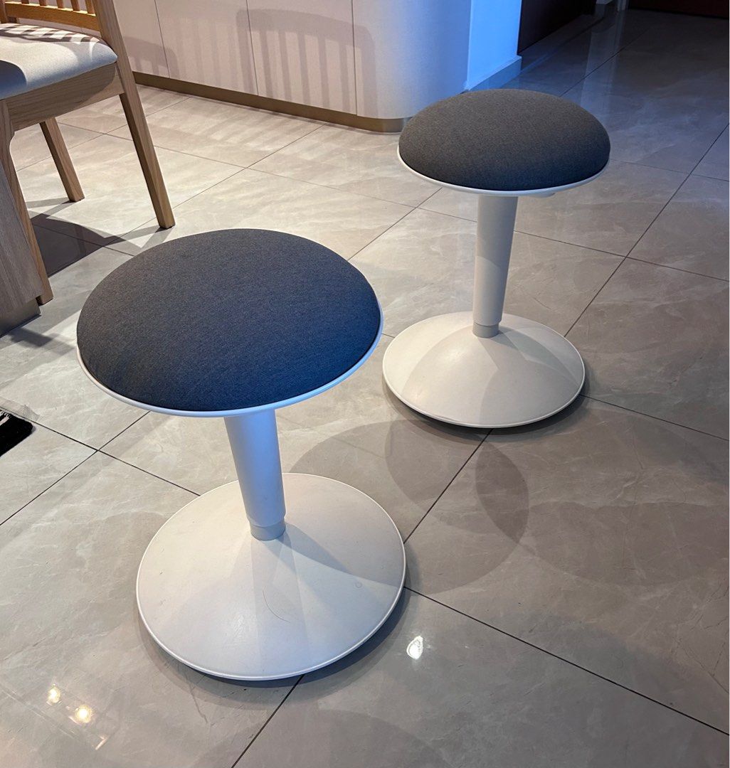 Ikea adjustable stools for sit/stand desks, Furniture & Home Living ...