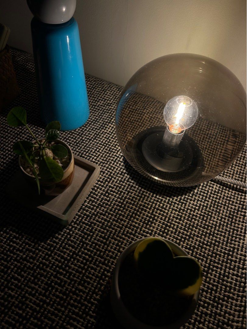 Ikea Round Ball Lamp, Furniture & Home Living, Lighting & Fans ...