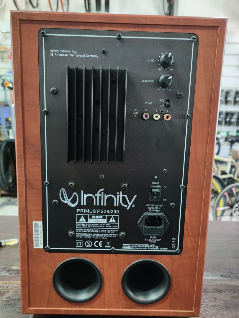 Infinity subwoofer 8 inch, TV & Home Appliances, TV & Entertainment ...