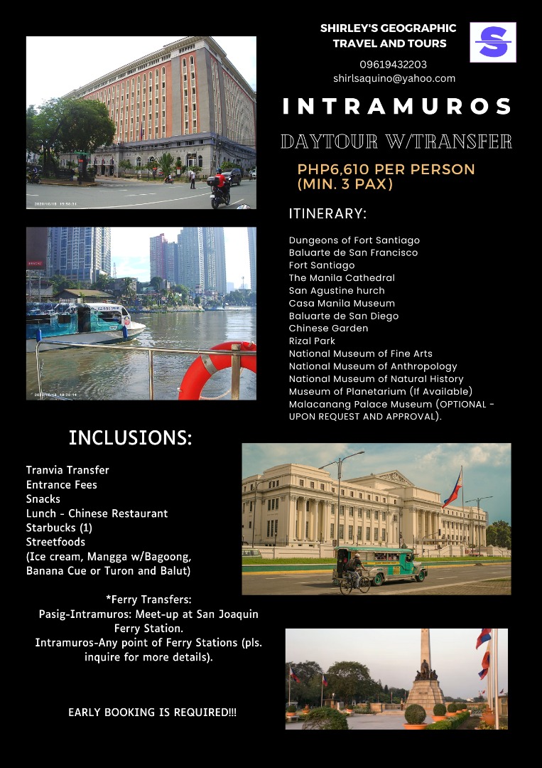 INTRAMUROS with TRANSFERS, Tickets & Vouchers, Local Attractions ...
