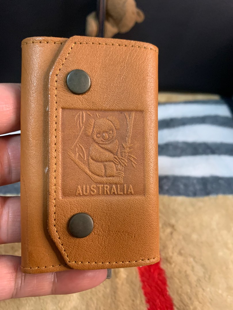 Japan genuine animal skin leather key holder, Women's Fashion, Bags ...