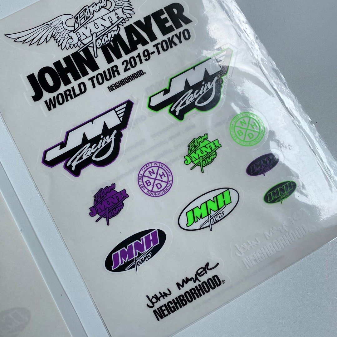 John Mayer Tour Stickers, Antik, Lainnya di Carousell