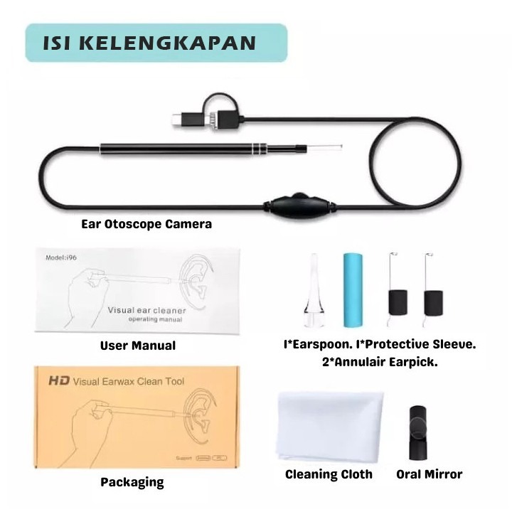 Kamera Endoscope Visual Earpick Android Camera Digital 5.5mm USB 2M, Elektronik, Lainnya di ...