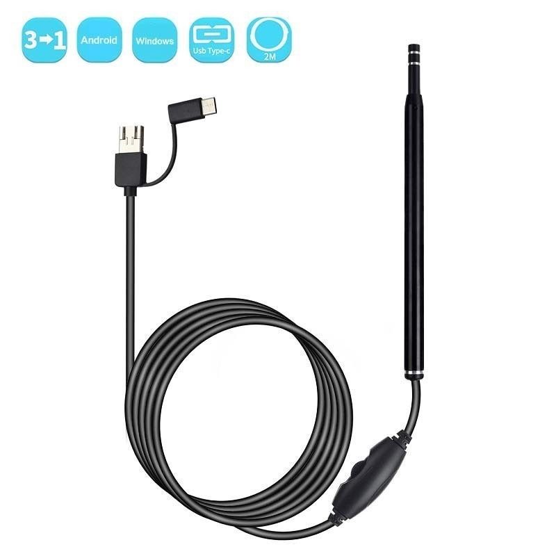 Kamera Endoscope Visual Earpick Android Camera Digital 5.5mm USB 2M on Carousell
