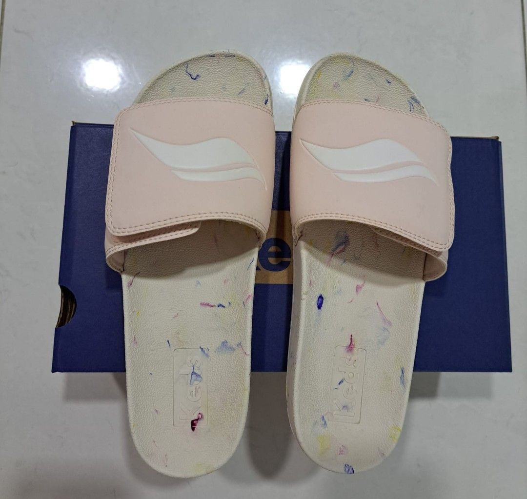 Keds slides, Men's Fashion, Footwear, Flipflops and Slides on Carousell
