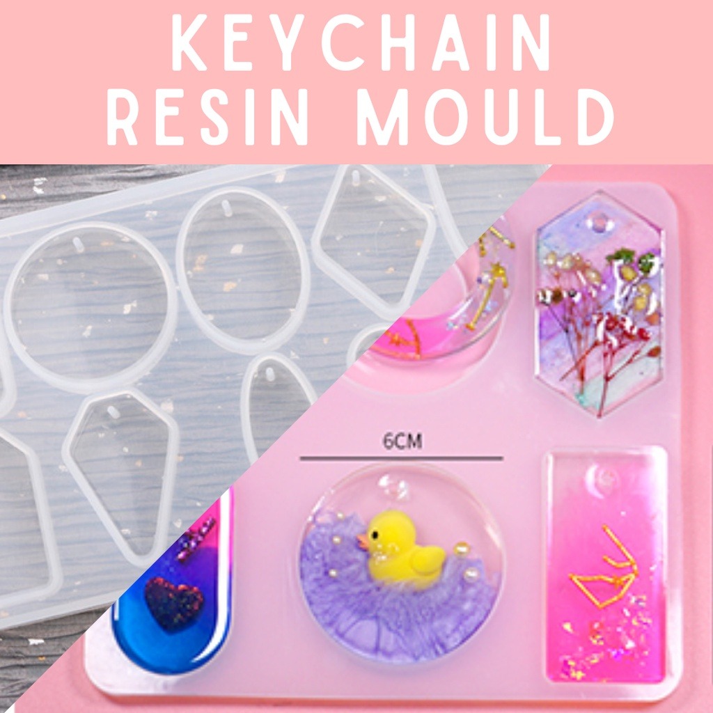 Keychain Silicon Mould | Epoxy UV Resin | Art and Craft DIY, Hobbies ...