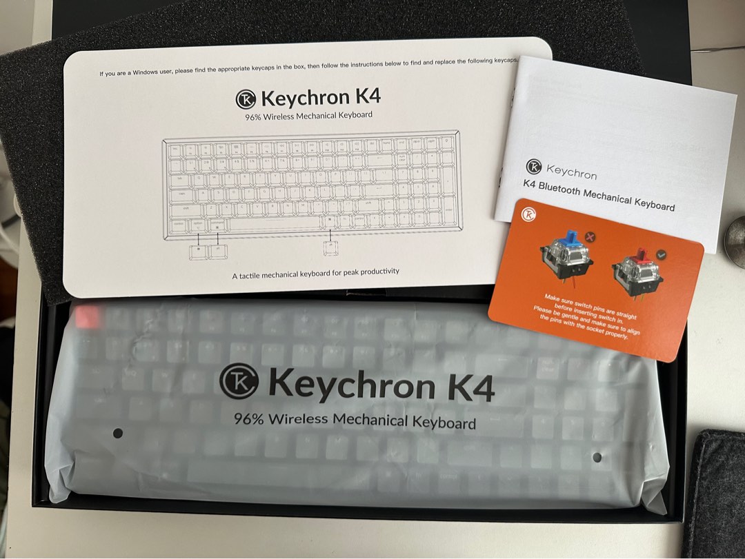 Keychron K4 V2 White LED, Computers & Tech, Parts & Accessories ...