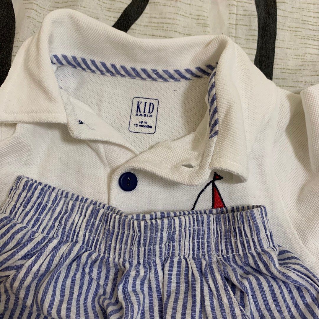 Kid basix baby terno set on Carousell