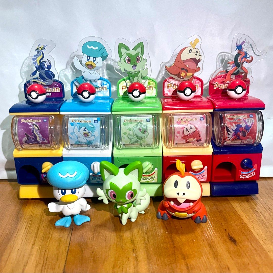 Quaxly Fuecoco Sprigatito Koraidon Miraidon - Gacha machine ex vmax ...