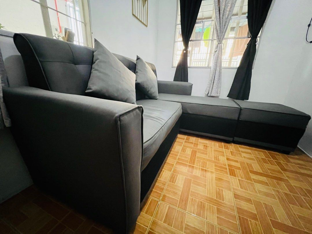 L Type Mini Sofa, Furniture & Home Living, Furniture, Sofas on Carousell