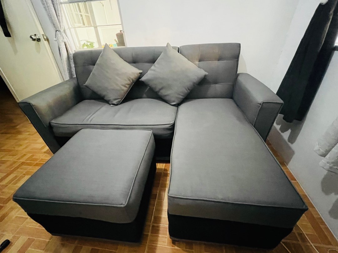 L Type Mini Sofa, Furniture & Home Living, Furniture, Sofas on Carousell