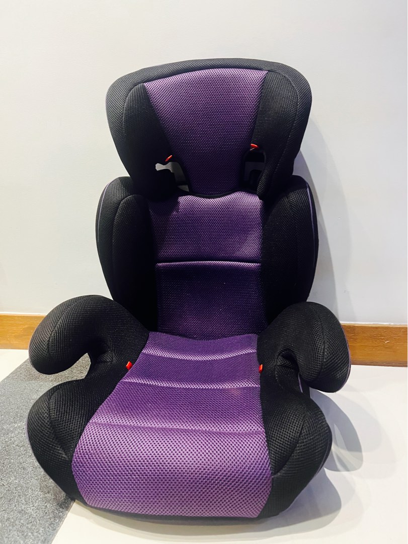 Leaman Purple Black Booster Carseat, Babies & Kids, Going Out, Car ...