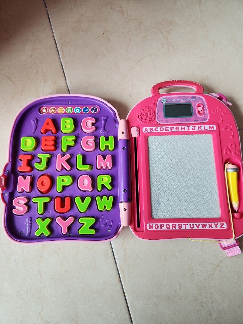 LeapFrog, Mr Pencil's ABC go-with-me bagpack, Babies & Kids, Infant ...