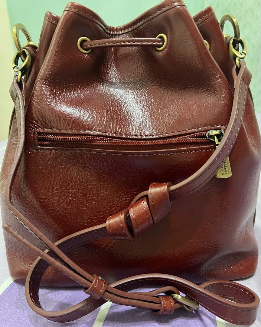 Santa Barbara Leather bucket bag, Women's Fashion, Bags & Wallets ...