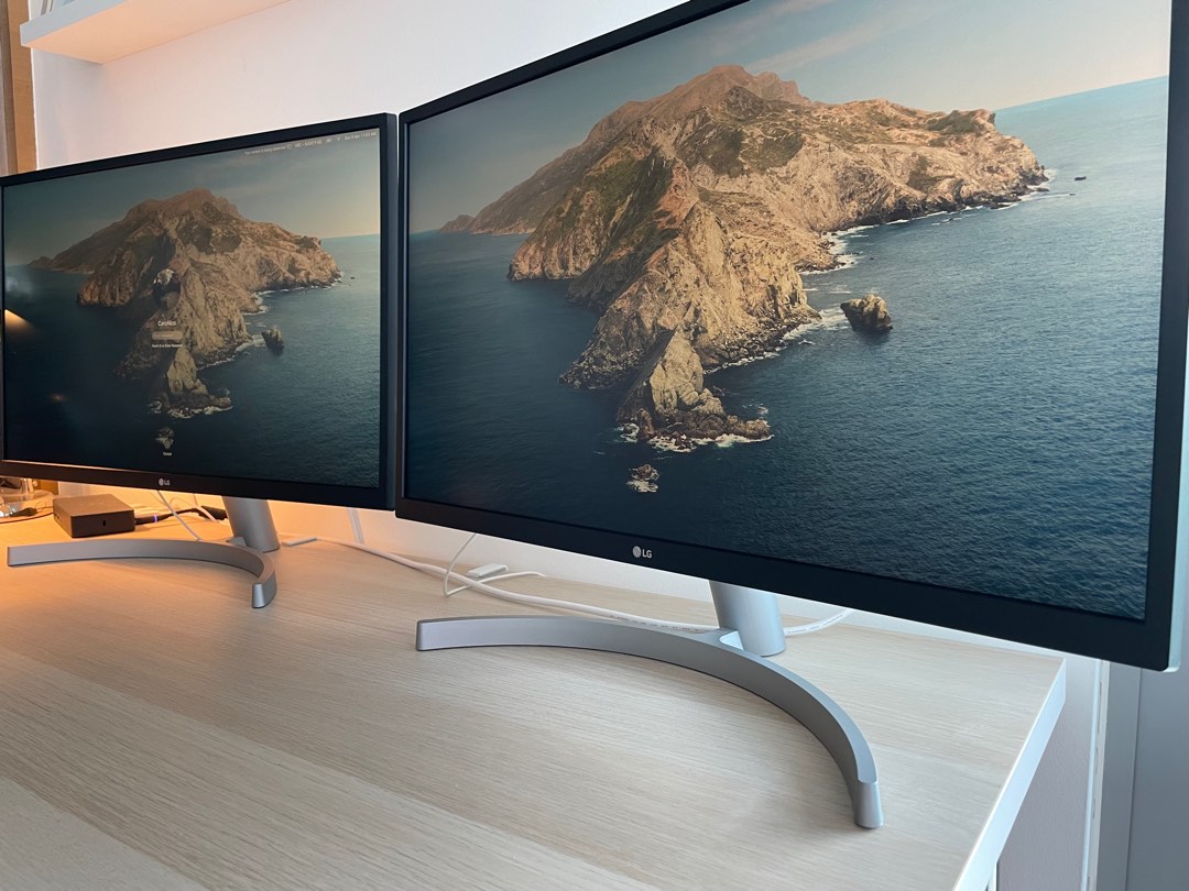 LG UHD Monitor 4K 27UL500 (x2 monitors), Computers & Tech, Parts ...