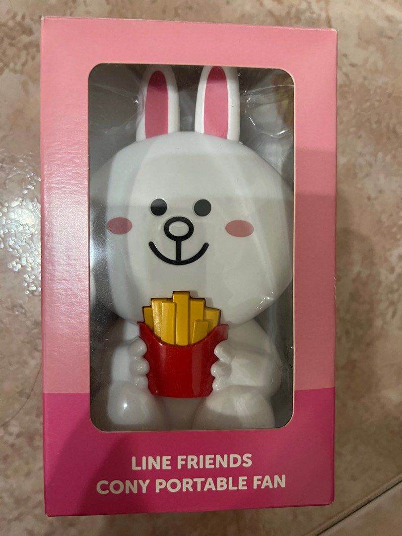 Line Friends Cony Portable Fan, Hobbies & Toys, Toys & Games on Carousell