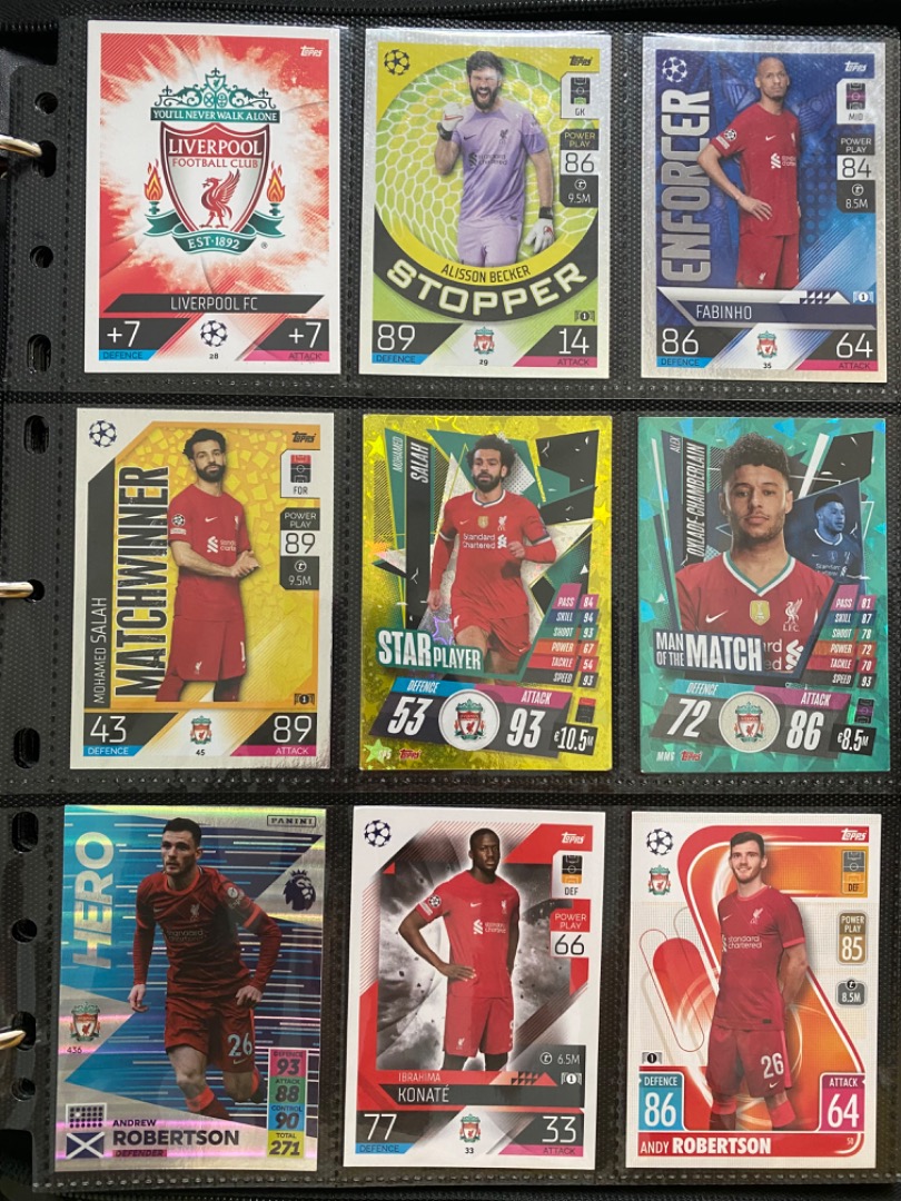 Liverpool assorted cards lot (Tags: messi, Ronaldo, neymar, mbappe ...