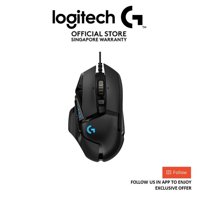 Logitech G502 HERO High Performance RGB Gaming Mouse with 11 ...