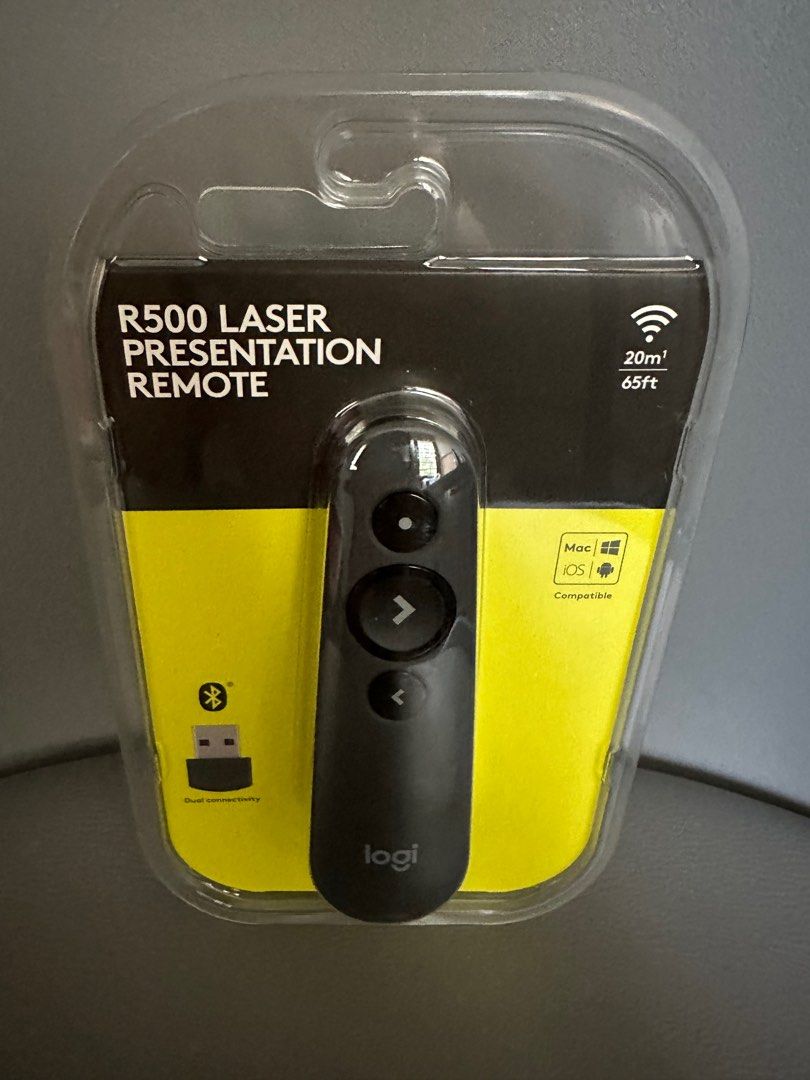 Logitech R500 Laser Presentation Remote, Computers & Tech, Office ...