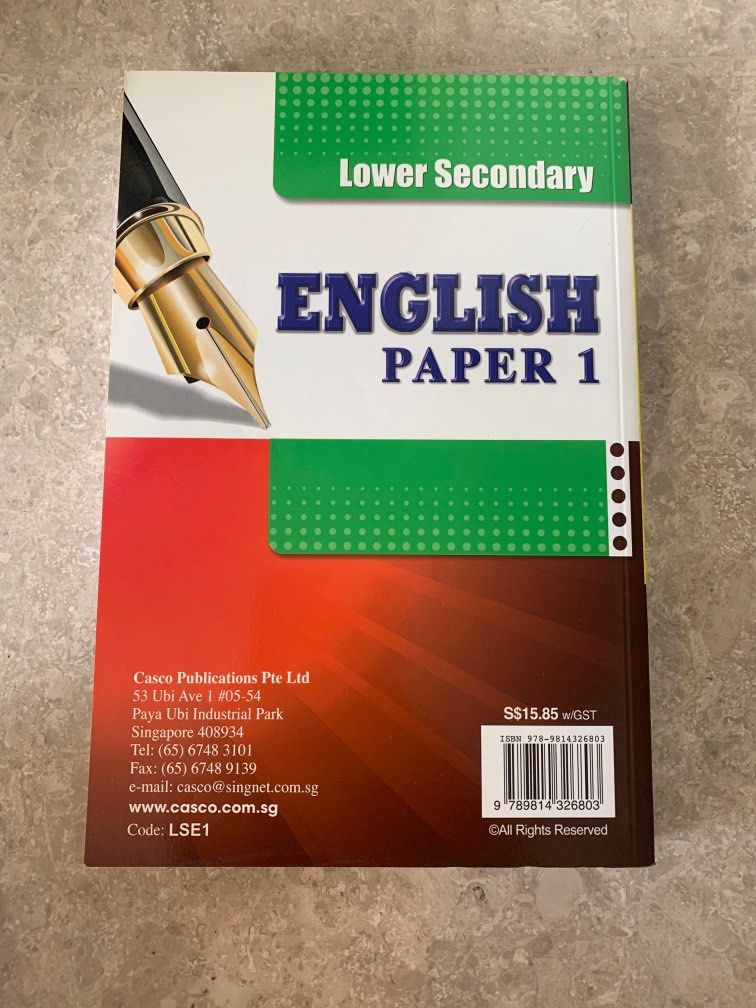 Lower Secondary Casco English Paper One, Hobbies & Toys, Books ...