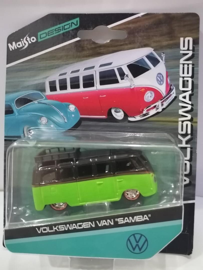Maisto 2022 Maisto Designs Volkswagen Van "Samba" - Green an Black ...