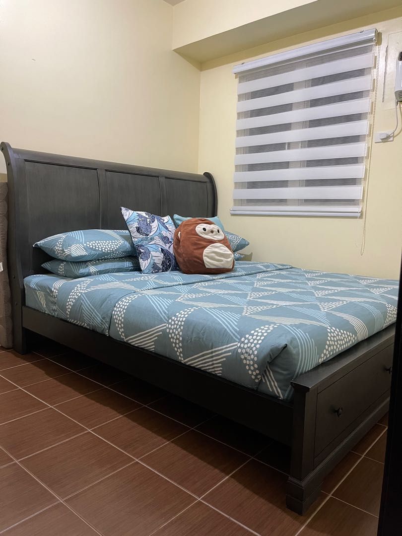 Mandaue King Bed Frame with 6" Uratex Foam, Furniture & Home Living ...