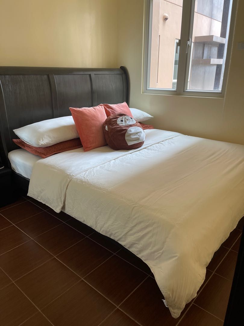 Mandaue King Bed Frame with 6" Uratex Foam, Furniture & Home Living ...