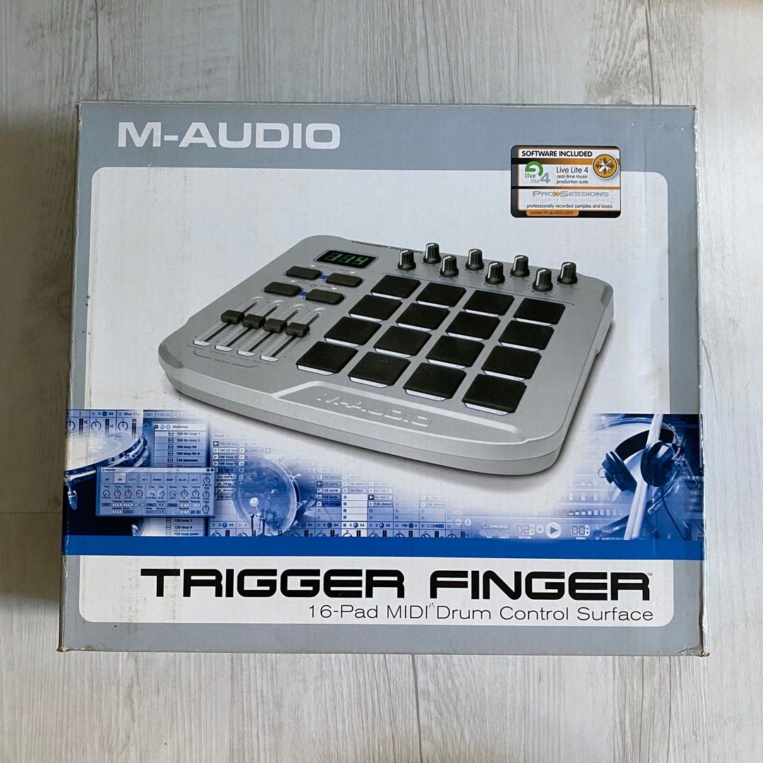 M-Audio Trigger Finger Midi Controller, Hobbies & Toys, Music & Media ...