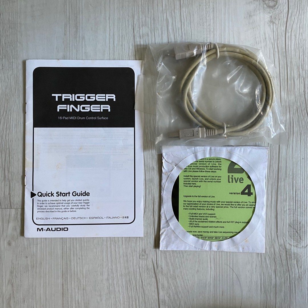 M-Audio Trigger Finger Midi Controller, Hobbies & Toys, Music & Media ...