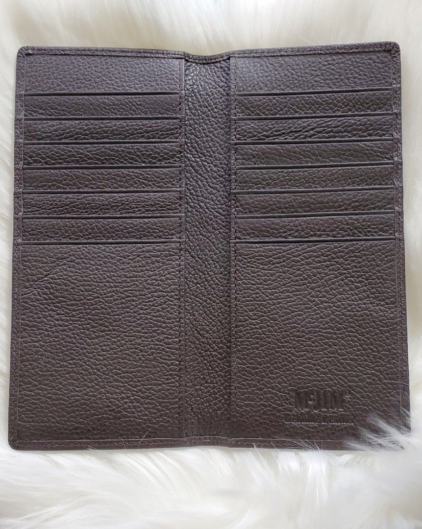 McJim Genuine Leather Bi Fold Long Wallet on Carousell