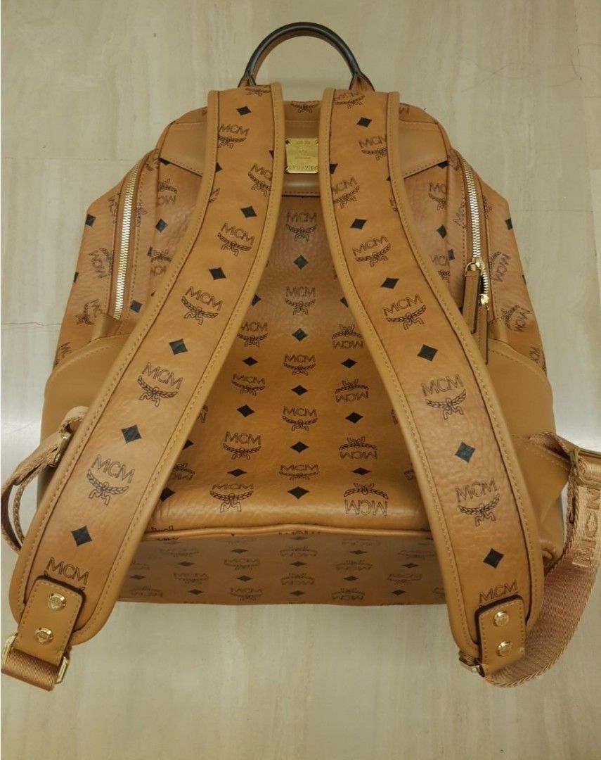 MCM DUKE VISETOS MEDIUM BACKPACK, Luxury, Bags & Wallets on Carousell
