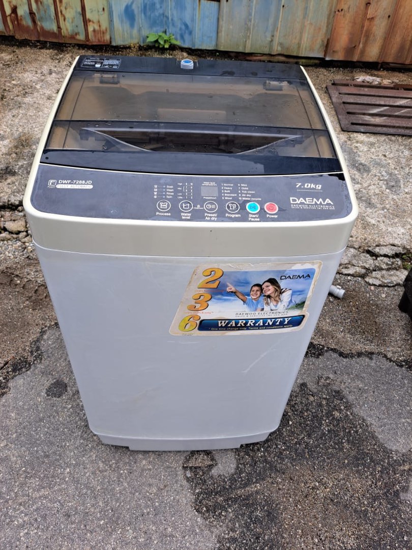 mesin basuh daema 7kg, TV & Home Appliances, Washing Machines and ...