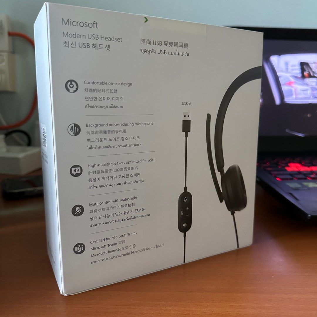 Microsoft Modern USB Headset, Audio, Headphones & Headsets on Carousell
