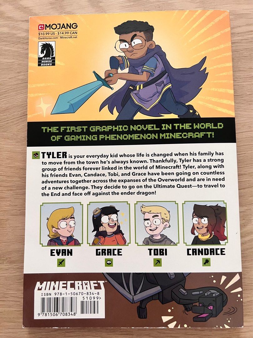 Minecraft graphic novel volume 1, 興趣及遊戲, 書本 & 文具, 漫畫 - Carousell