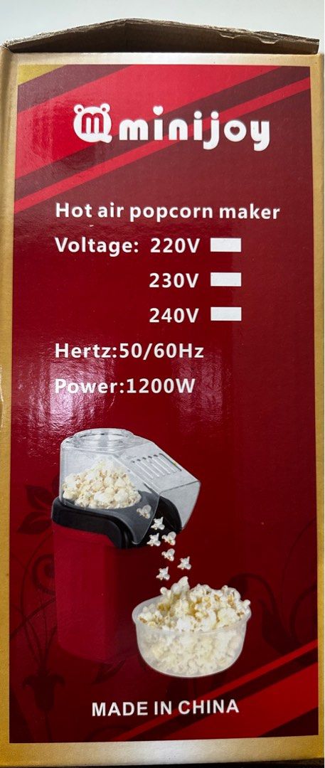 Mini joy popcorn maker, Furniture & Home Living, Kitchenware ...
