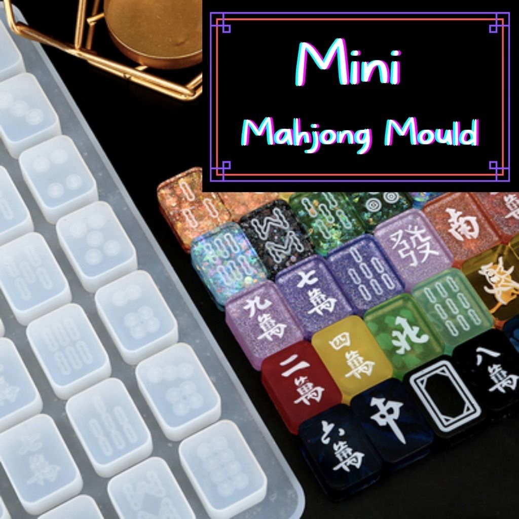 MINI Mahjong Silicon Mould | Epoxy Resin UV | Art Craft DIY Kit ...
