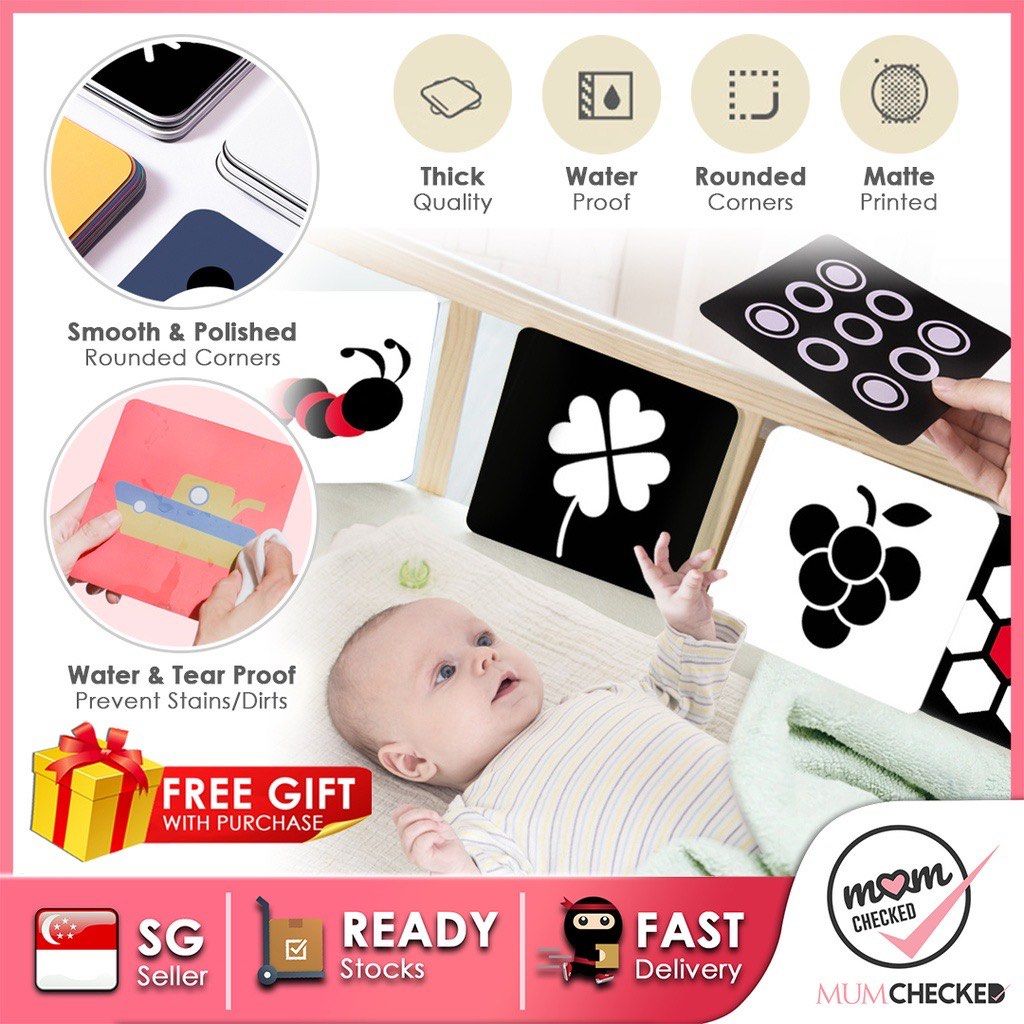 Montessori Baby Flash Cards | Baby Sensory Toy Cards | Visual Stimulus ...