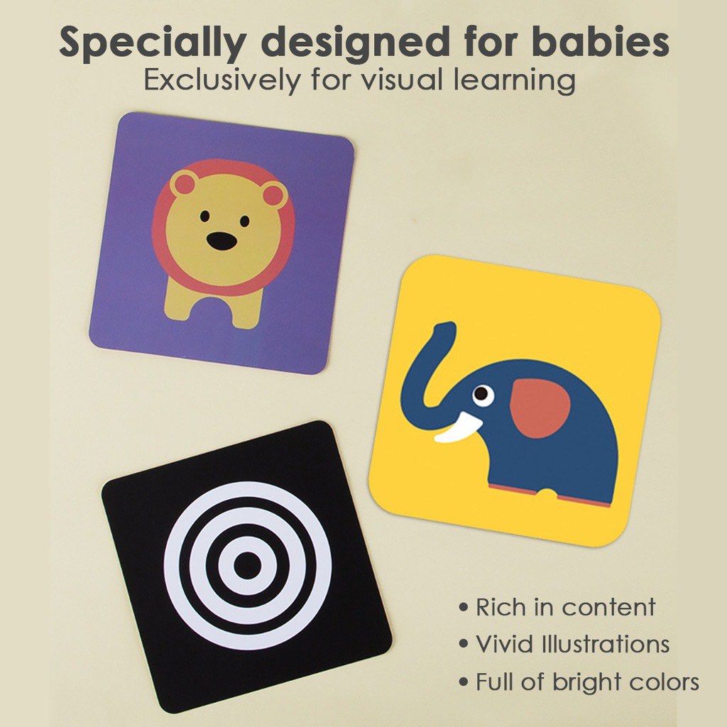 Montessori Baby Flash Cards | Baby Sensory Toy Cards | Visual Stimulus ...