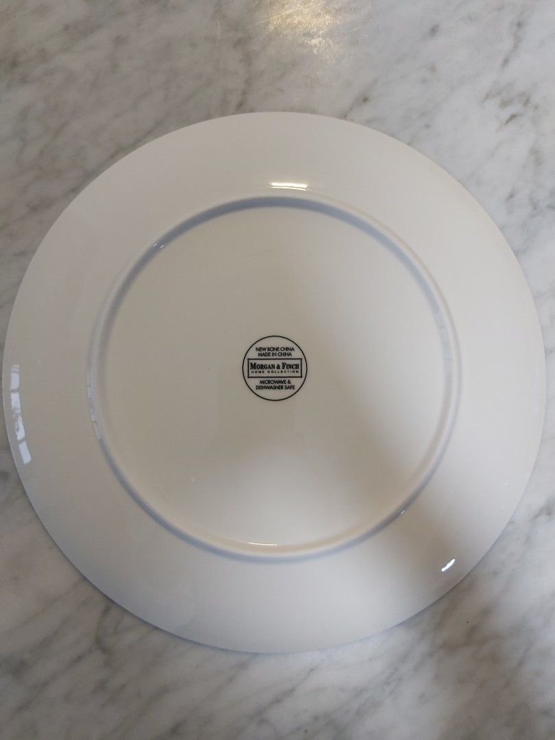 Morgan and Finch Bone China White Dinner Plate, Furniture & Home Living ...